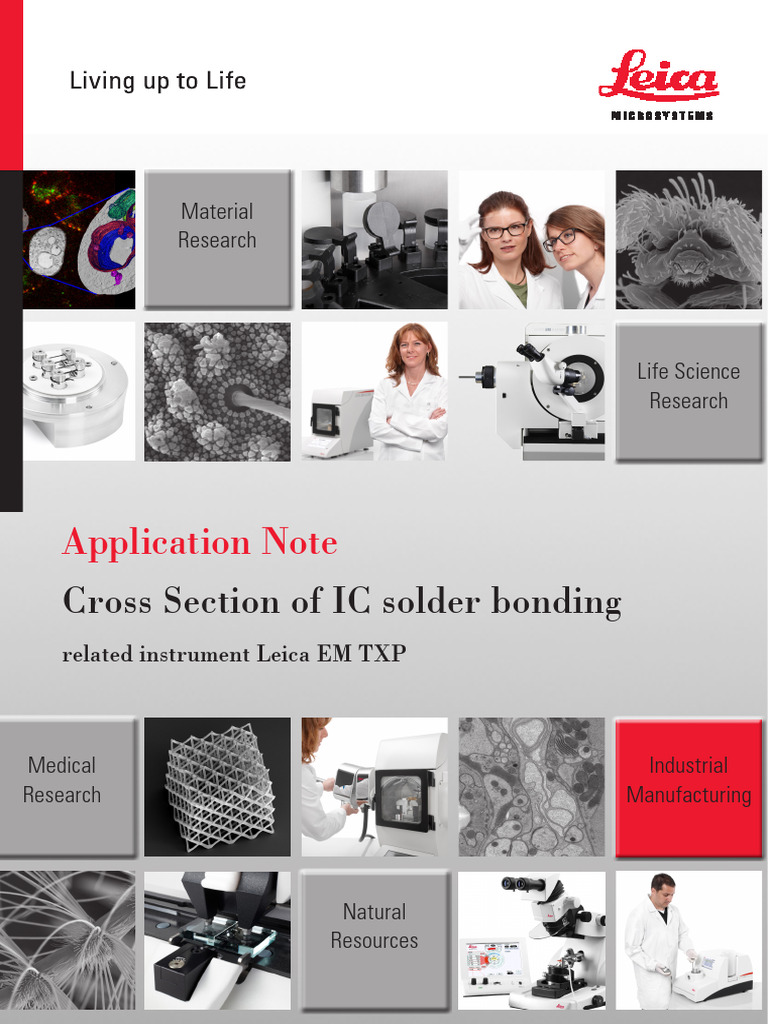 AN - EMTXP - Cross Section of IC Solder Bonding - EN | PDF | Microscope ...