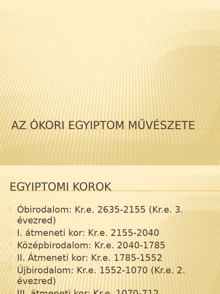 Az Ókori Egyiptom Művészete | PDF