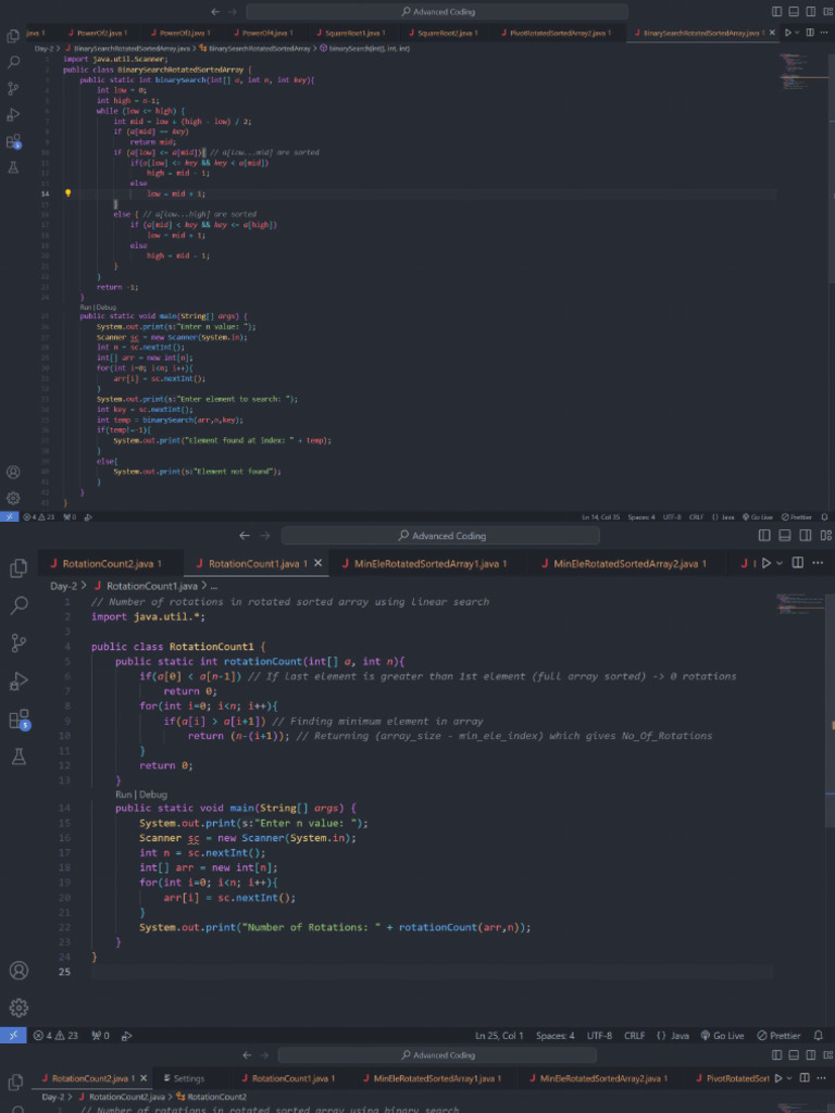 Advanced Coding Day3 - (30th OCT Mon) | PDF