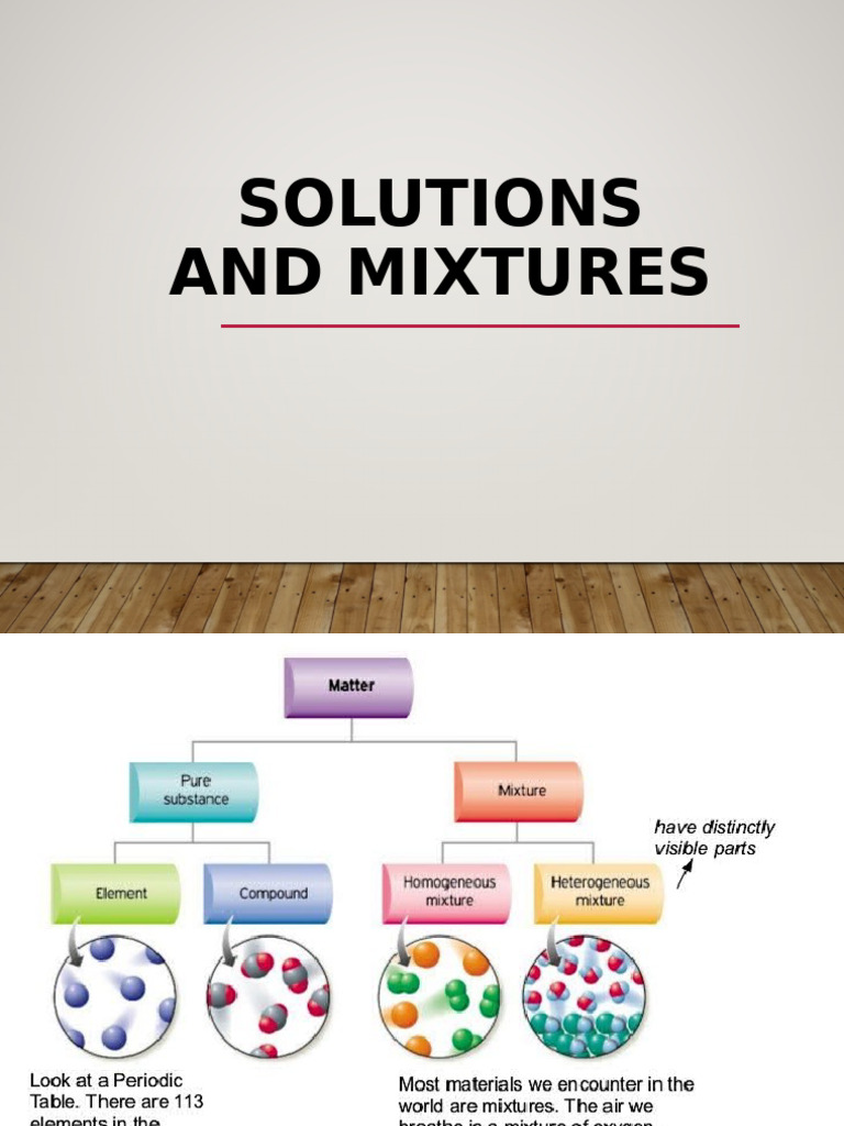 Mixtures and Pure Substances | PDF