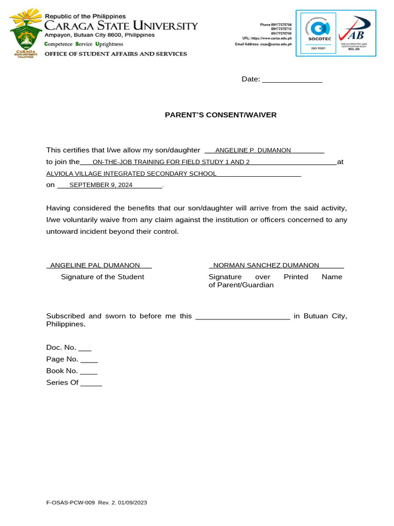 R2 Waiver-Form | PDF