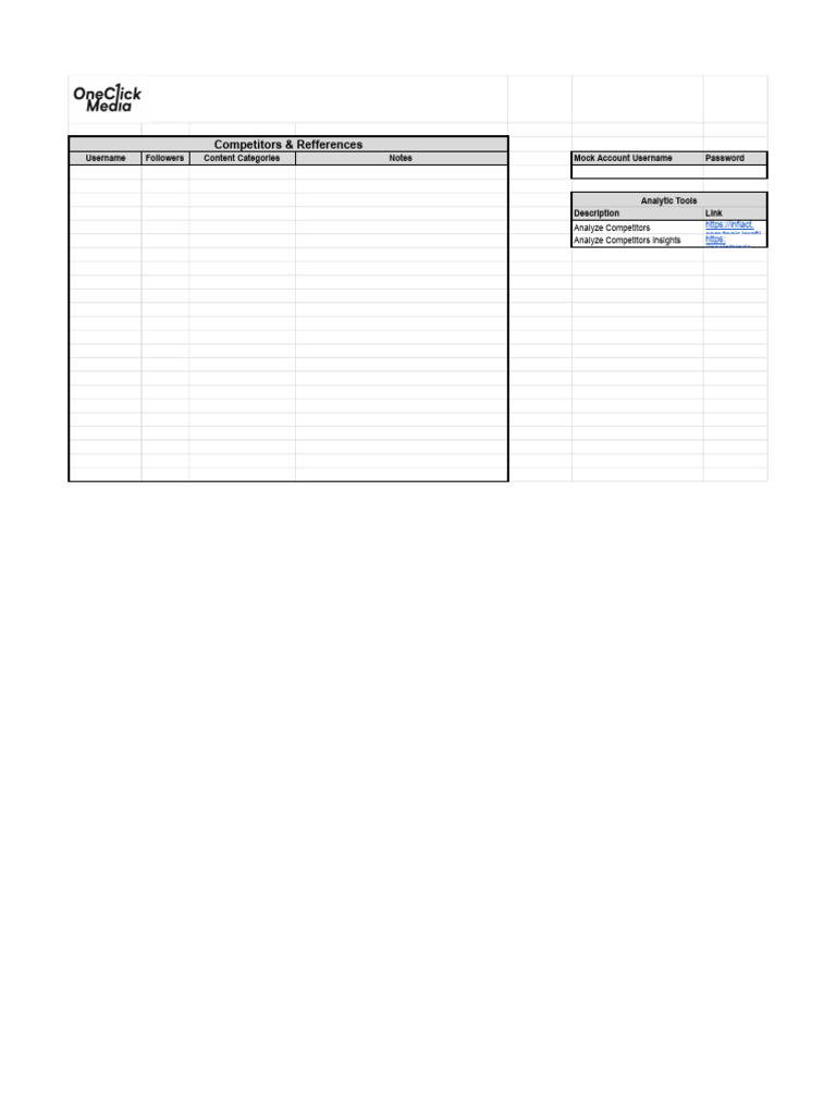 Free Social Media Marketing Strategy Planner | PDF