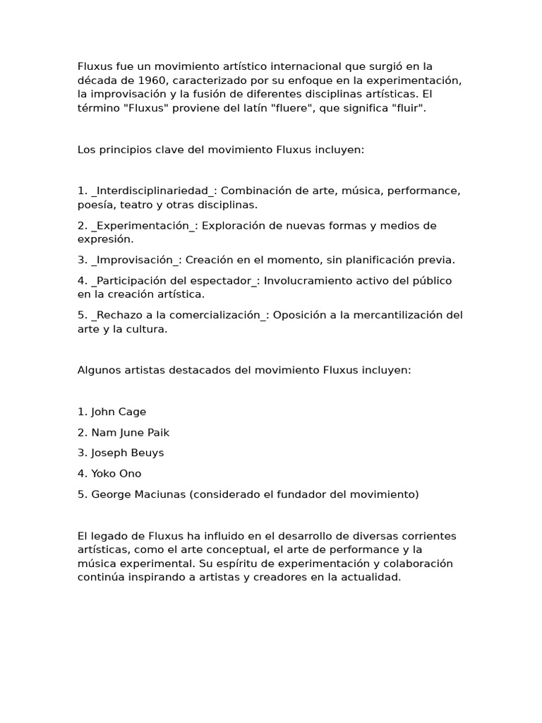 Fluxus Art | PDF