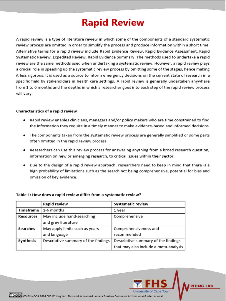 Rapid Review | PDF