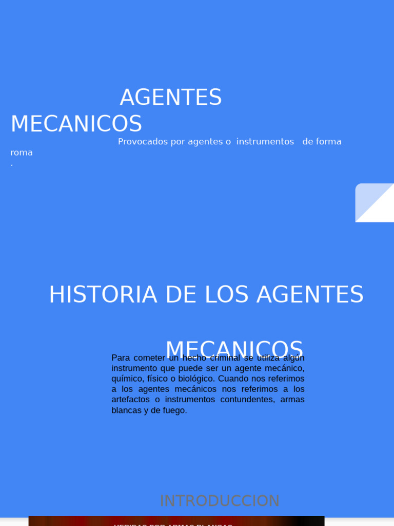 Agentes Mecanicos. | PDF