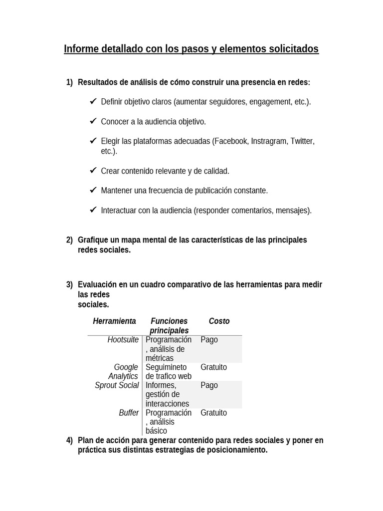 Informe Detallado Con Los Pasos y Elementos Solicitados | PDF