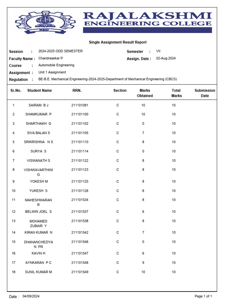 Assignment 1 Report Pdf