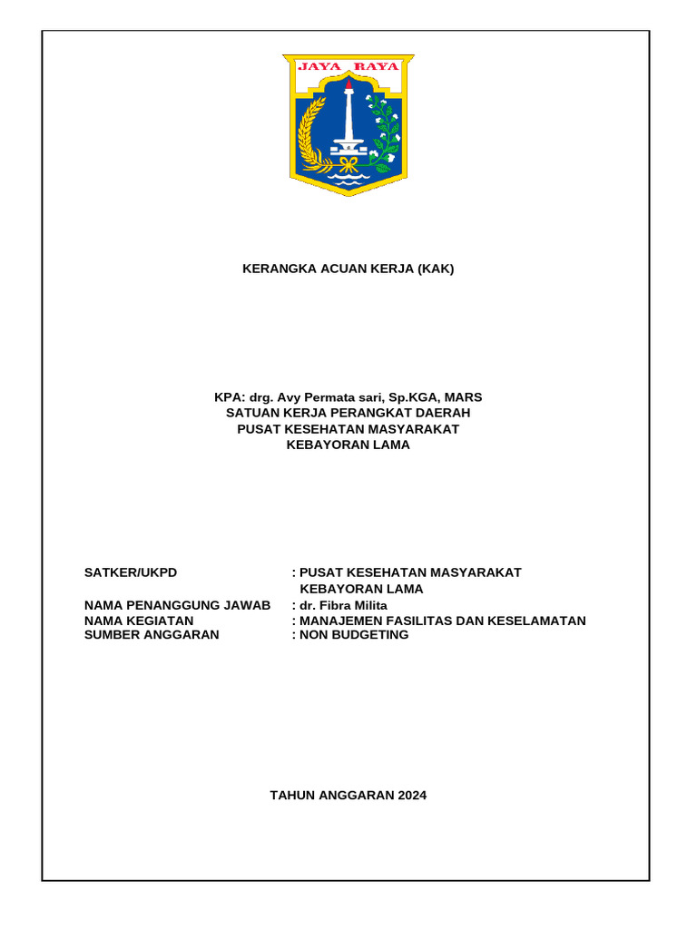 Draft Kak MFK 2024 | PDF