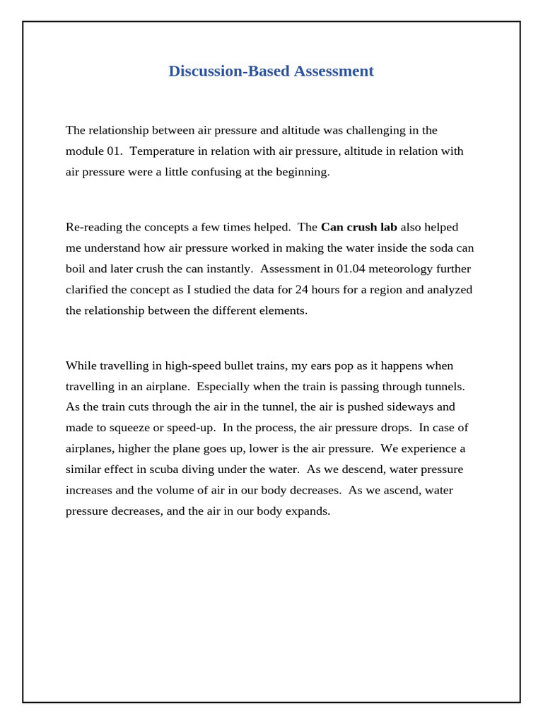 01.08 Discussion-Based Assessment | PDF