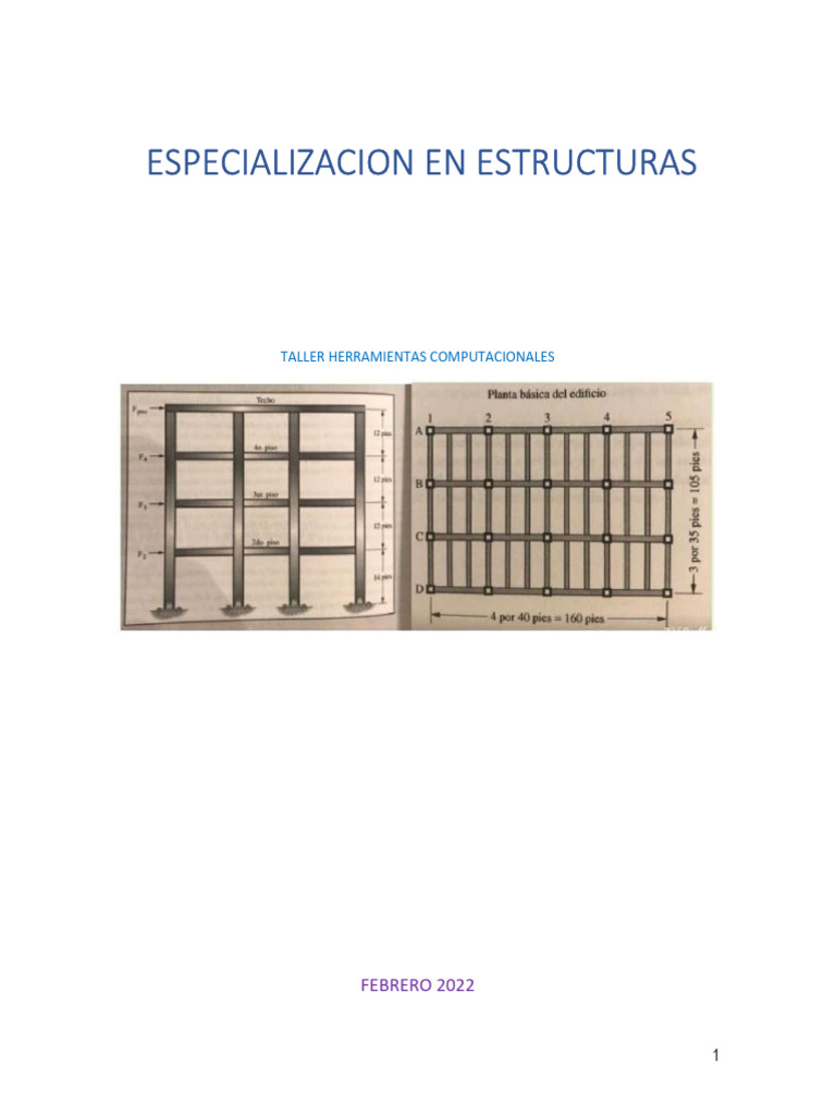 INFORME TALLER ANALISIS ESTRUCTURAL 1 | PDF