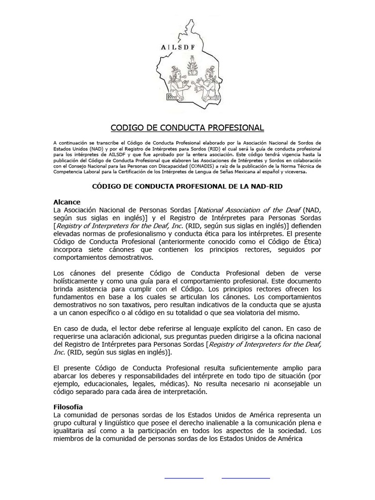 Codigo de Conducta Profesional Compress | PDF