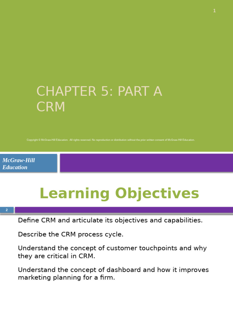 Chapter 5 Part A - CRM | PDF