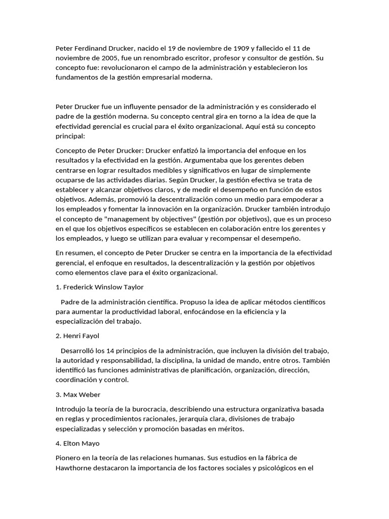 Peter Ferdinand Drucker | PDF
