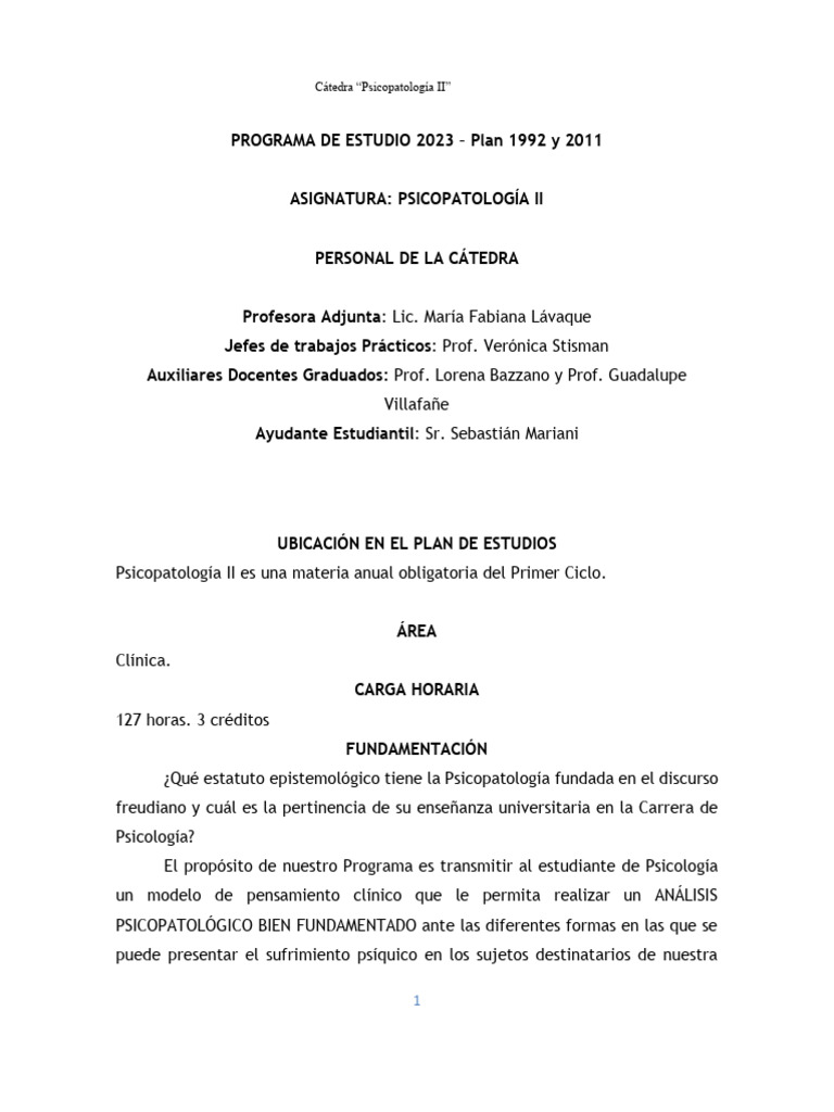 Programa 2023 | PDF