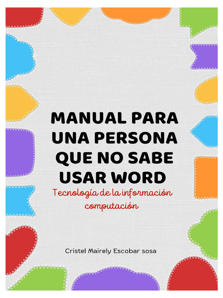 Tarea de Manual de Computacion | PDF