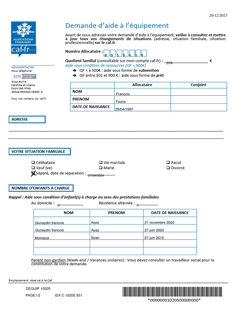 Prêt Caf 11 Juillet | PDF