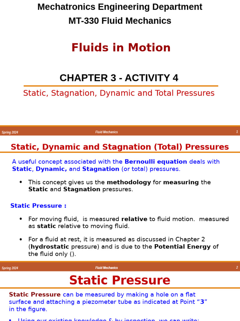 MT330 W7C3A4 (Static, Dynamic & Total P) | PDF