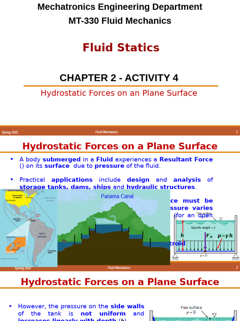 MT330 W4C2A4 (Hydrostatic Forces) | PDF