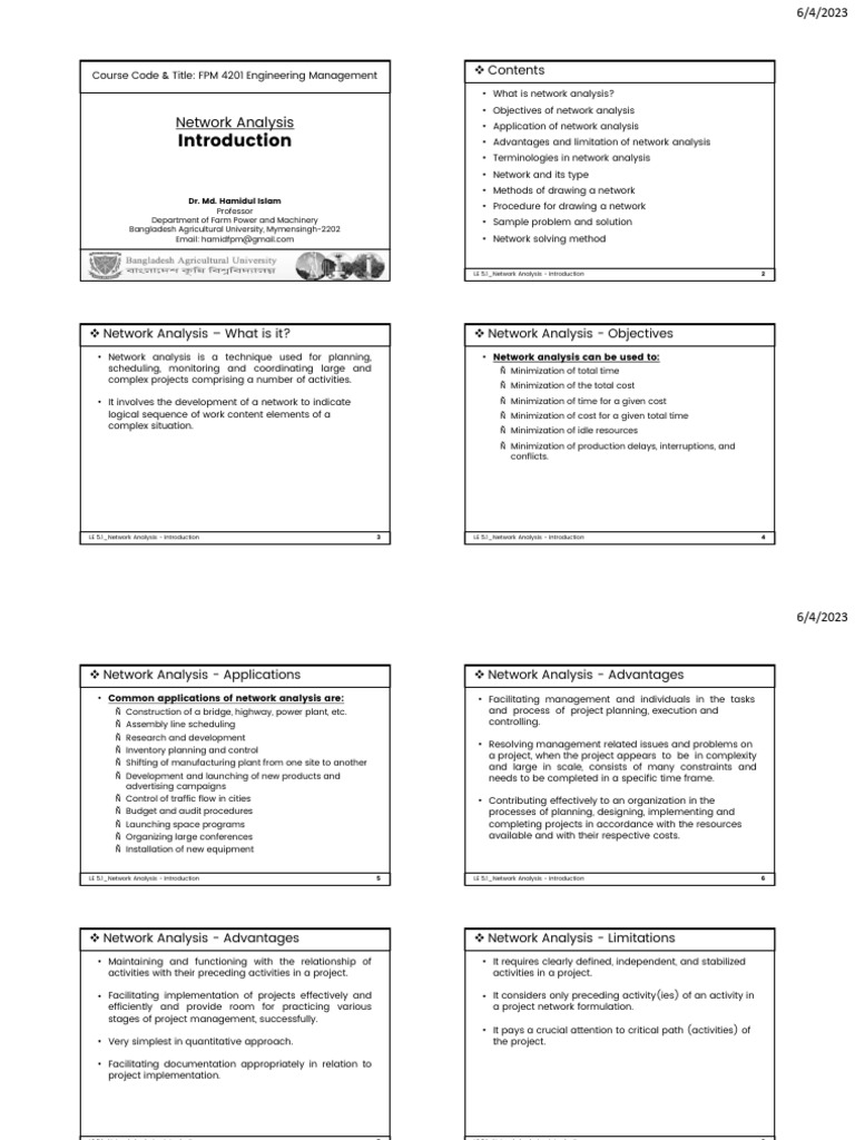 LE 5.1 - Network Analysis - Introduction | PDF LE 5.1 - Network Analysis - Introduction | PDF