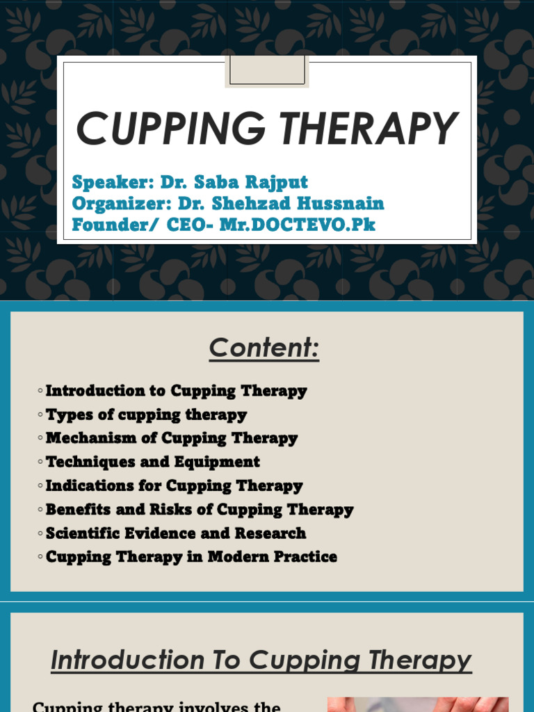 Cupping Therapy | PDF