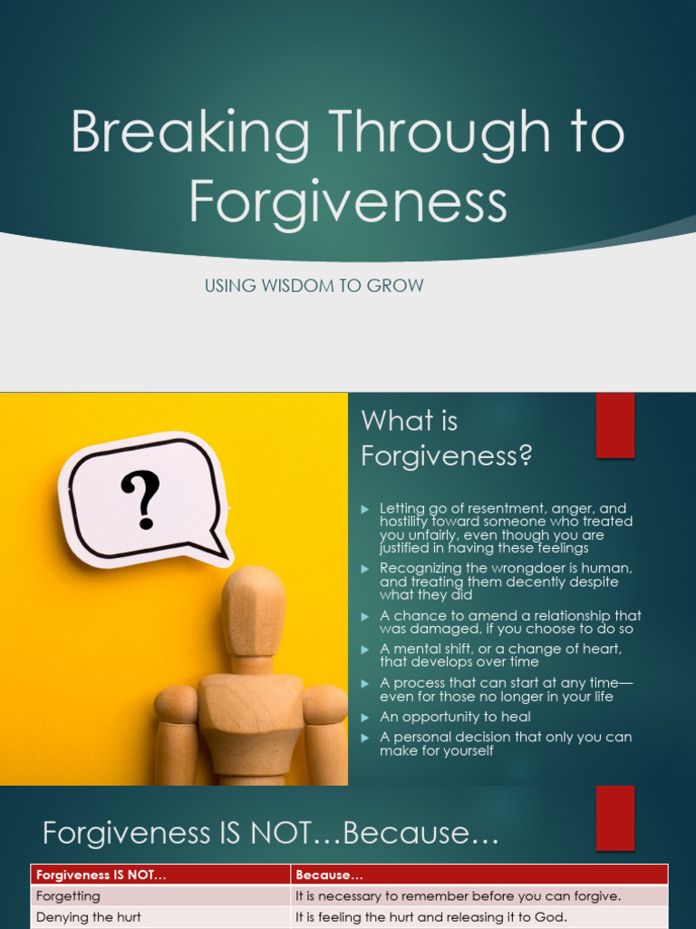 Forgiveness | PDF