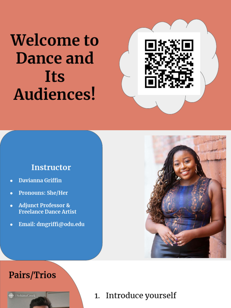 Welcome to Dance and Its Audiences! | PDF