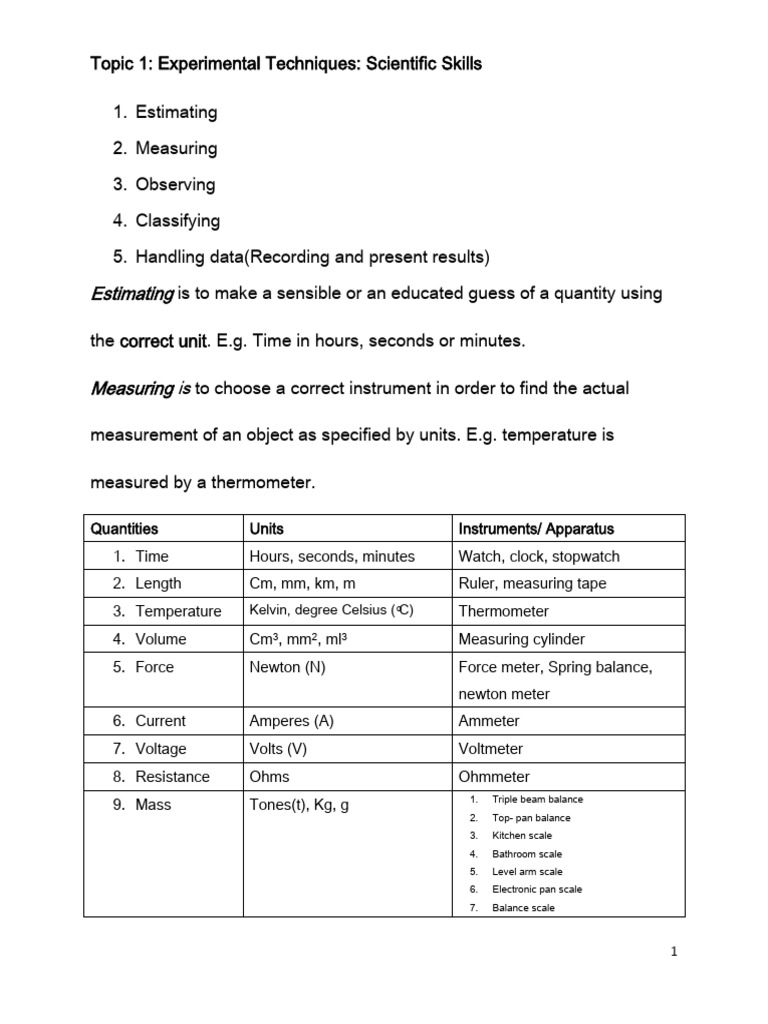 Grade 9 Physical Science Notes | PDF