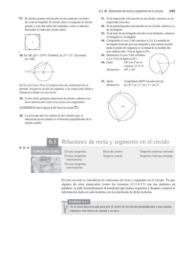 Documento 04 Recta y Segmento en El Círculo | PDF