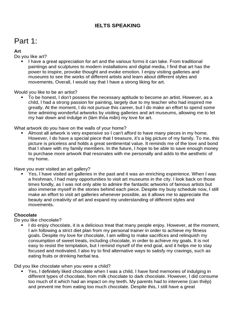 IELTS Speaking | PDF