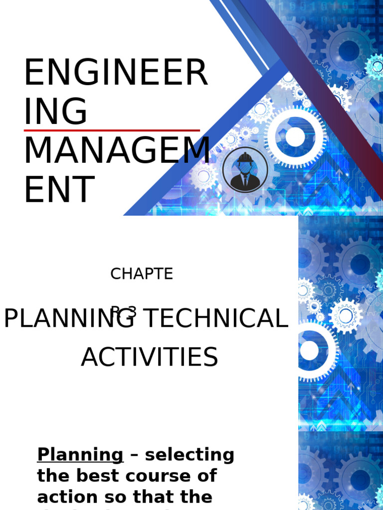 3 Planning Technical Activities | PDF