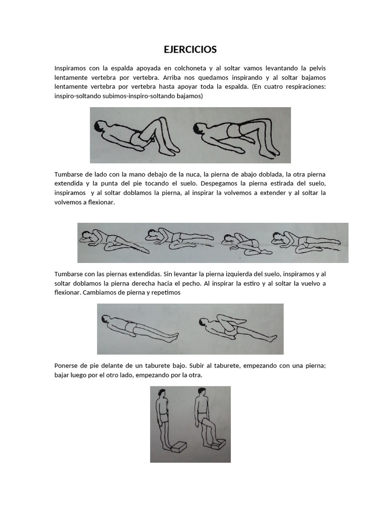Ejercicios Cadera | PDF