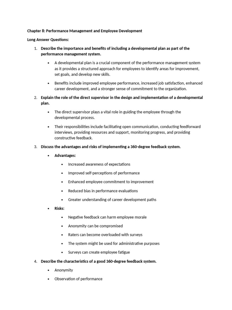 Chapter 8 | PDF | Performance Appraisal | Goal