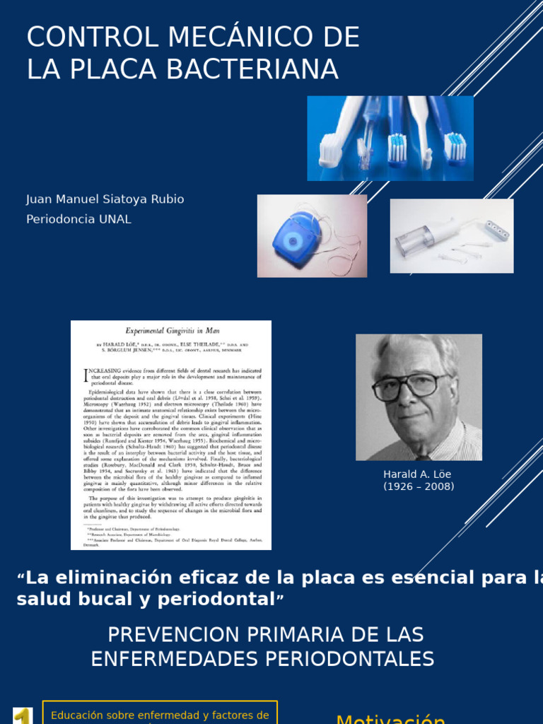 Control Mecánico de La Placa Bacteriana | PDF