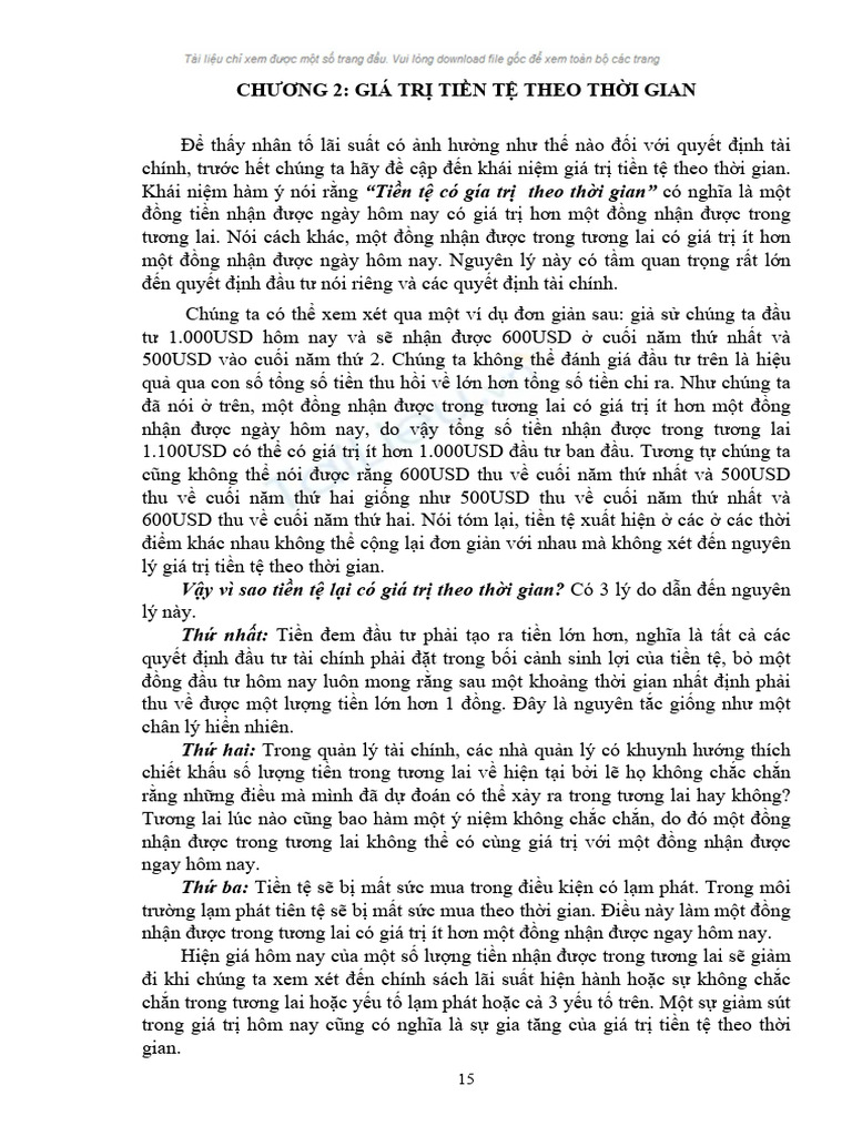 CHNG 2 Gia TR Tin T Theo Thi Gian | PDF