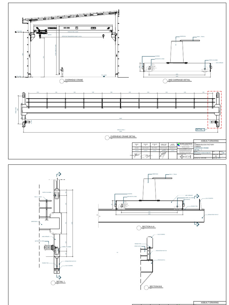 Asbuilt Drawing Structure Bsl Project Part.2 Pande Sign | PDF