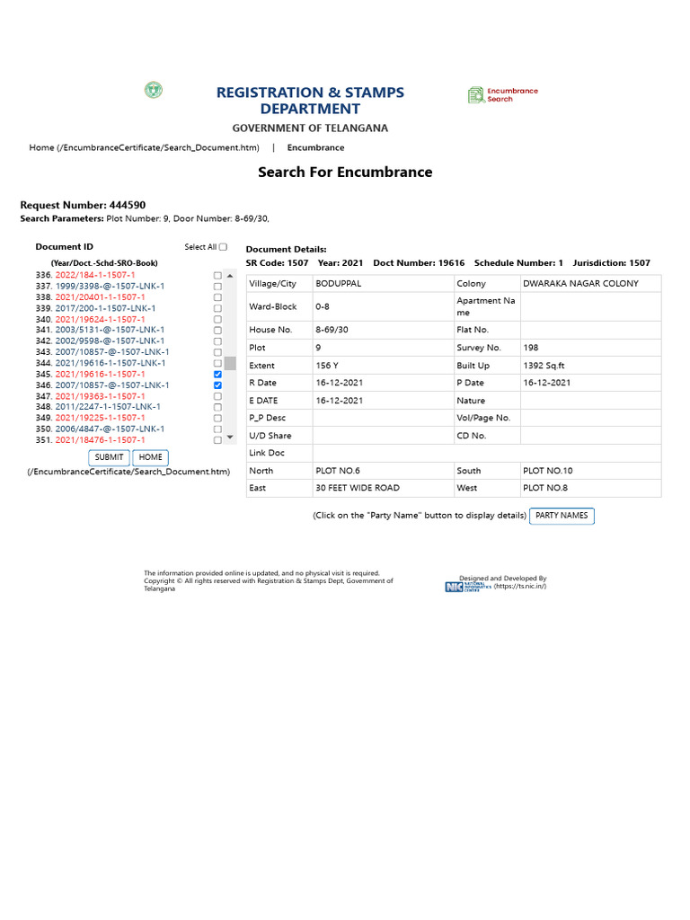 Encumbrance Statement | PDF