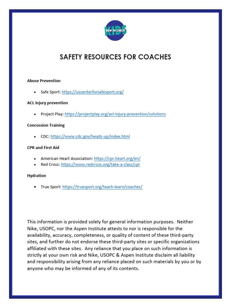 Safety Resources | PDF