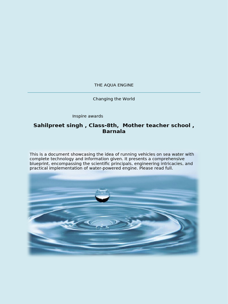 The Aqua Engine | PDF