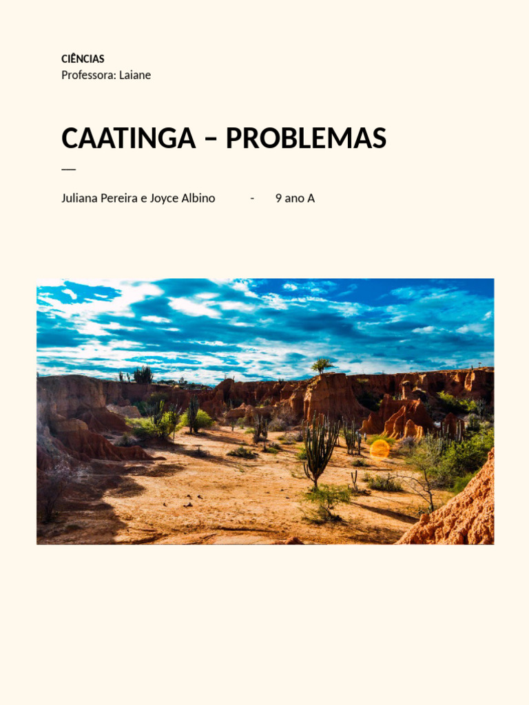 Caatinga - Problemas | PDF