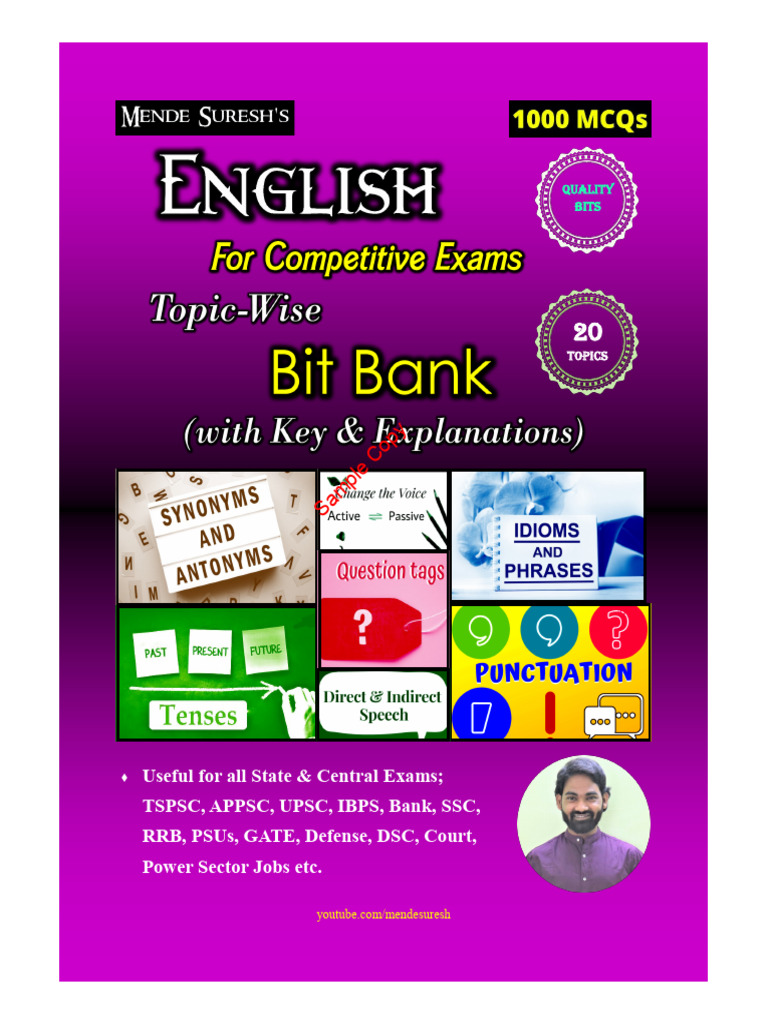 English Bit Bank (Sample Copy) | PDF