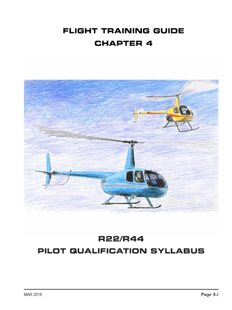 04 R22 R44 Pilot Qualification Syllabus | PDF | Flight Instructor ...