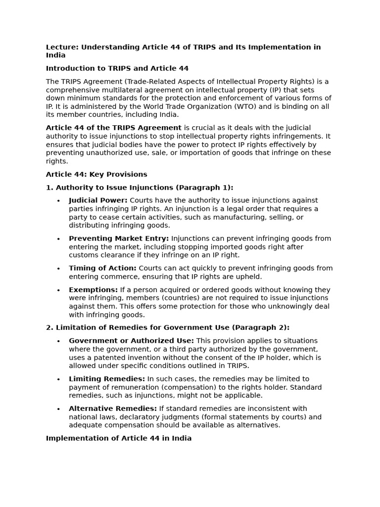 Trips Presentation | PDF