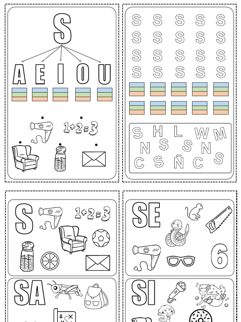 Consonantes Repaso S D T | PDF