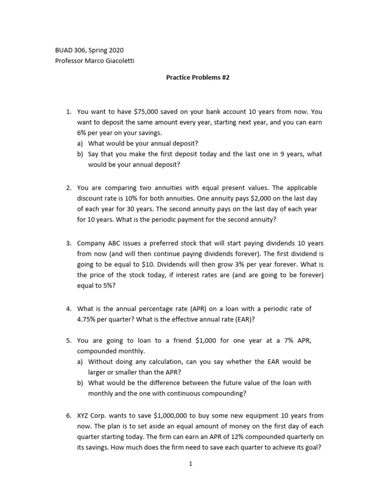 PracticeProblems 2 | PDF