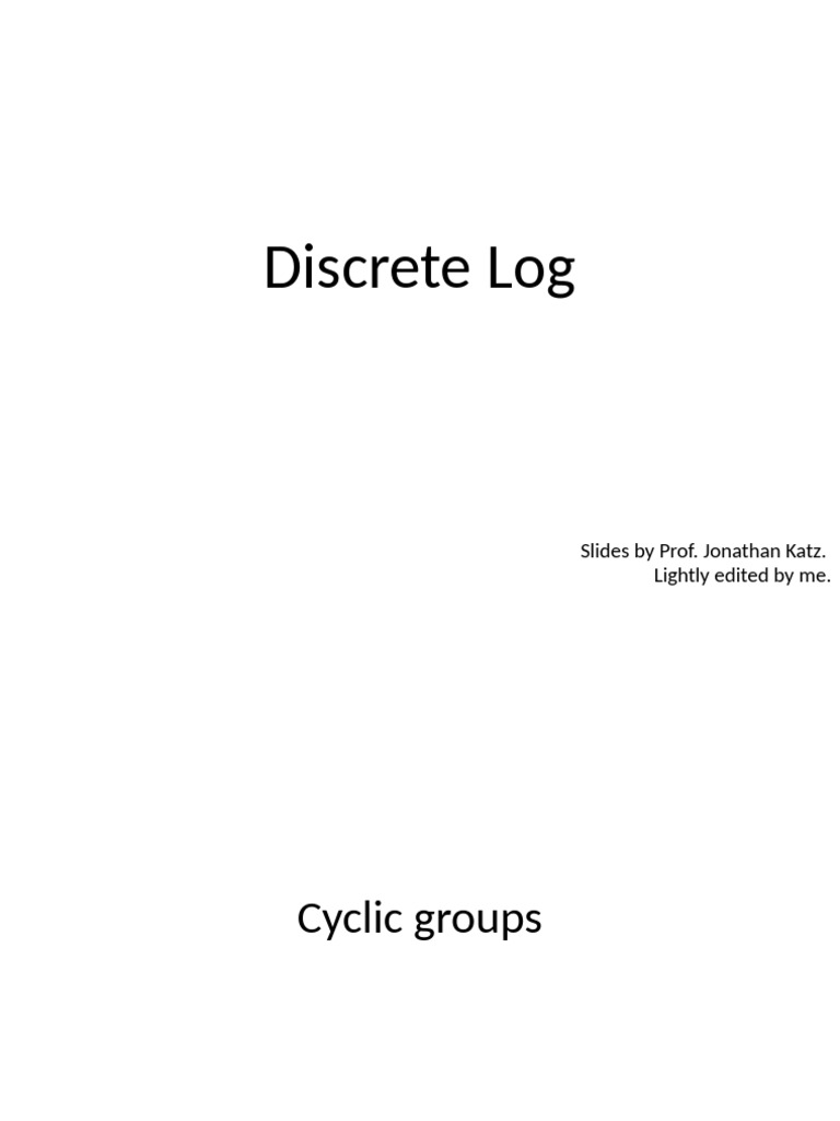 Dlog | PDF | Number Theory | Applied Mathematics