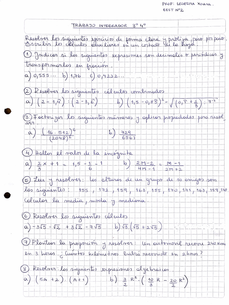 TP INTEGRADOR 3ro 4ta | PDF