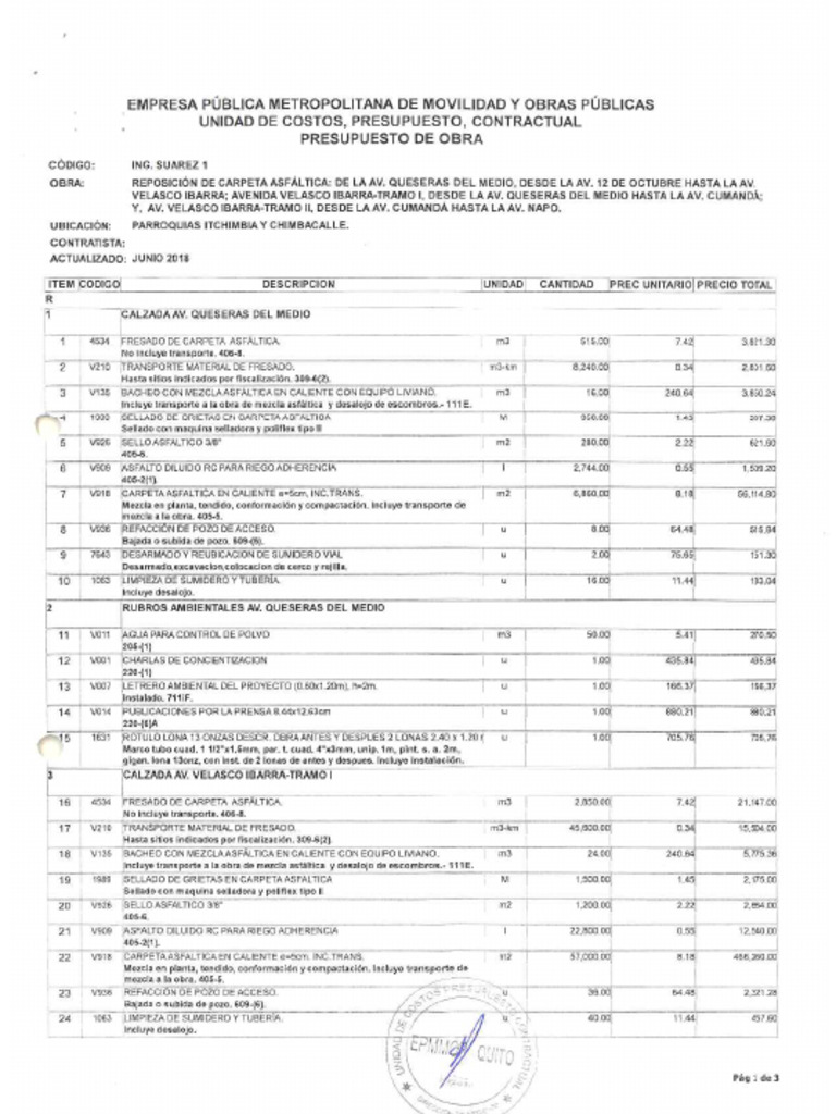 6 Presupuesto de Obra | PDF