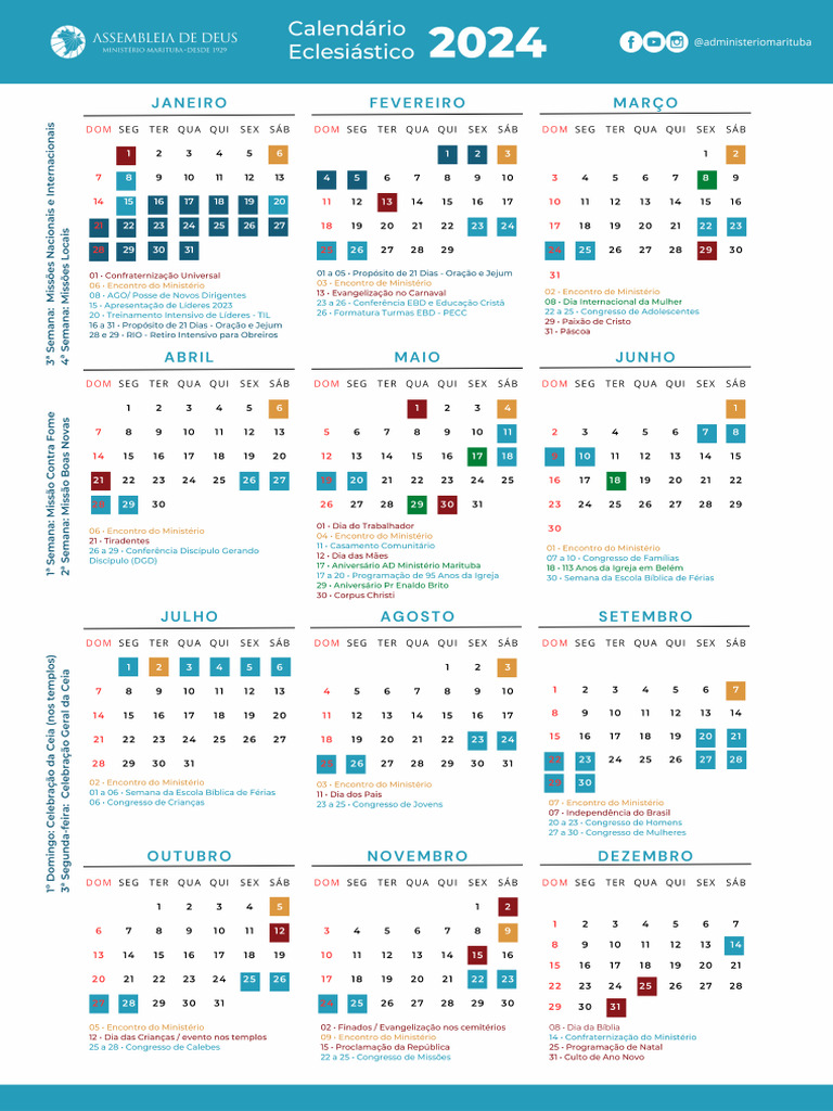 ADMA Calendario 2024 | PDF