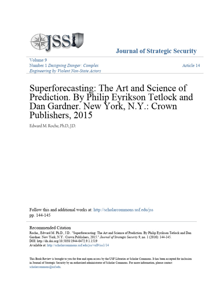 Superforecasting The Art and Science of Prediction | PDF ...