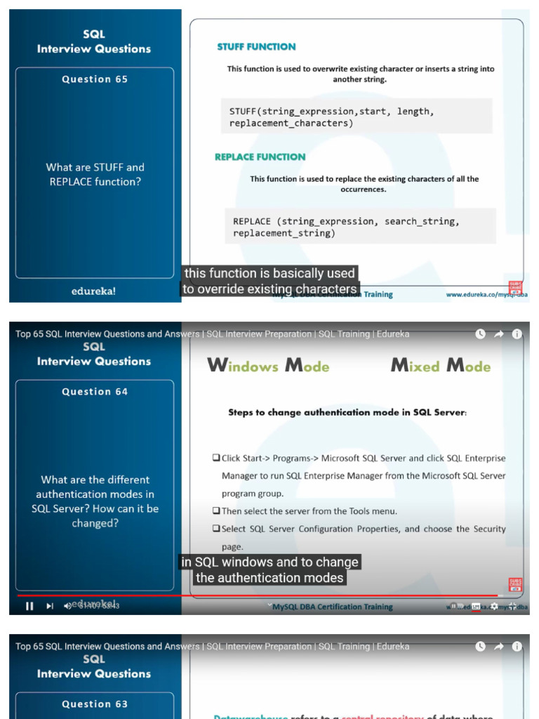 SQL Interview Qns | PDF